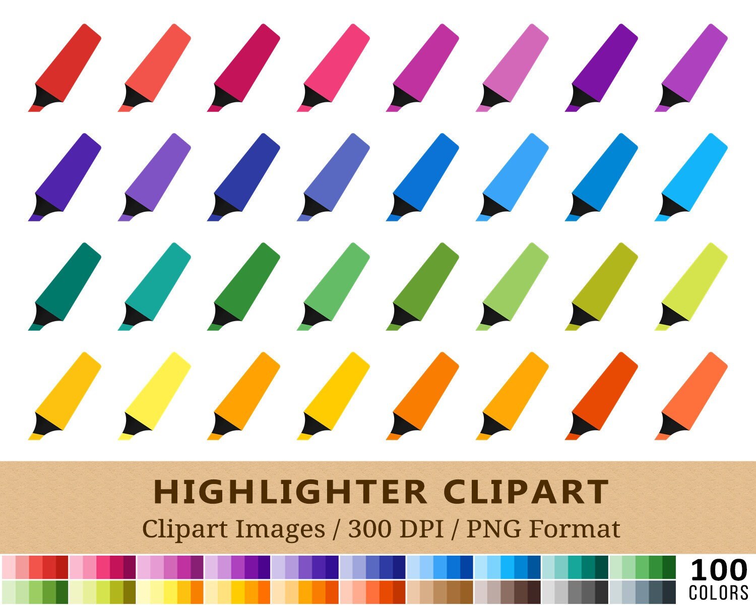 Clipart Highlighters