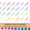 100 Music Note Clipart, Musical Notes Clip Art, Rainbow Colors, Planner ...