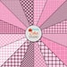Pink Plaid Tartan Digital Papers Pack, Pink Black Fabric Patterns ...