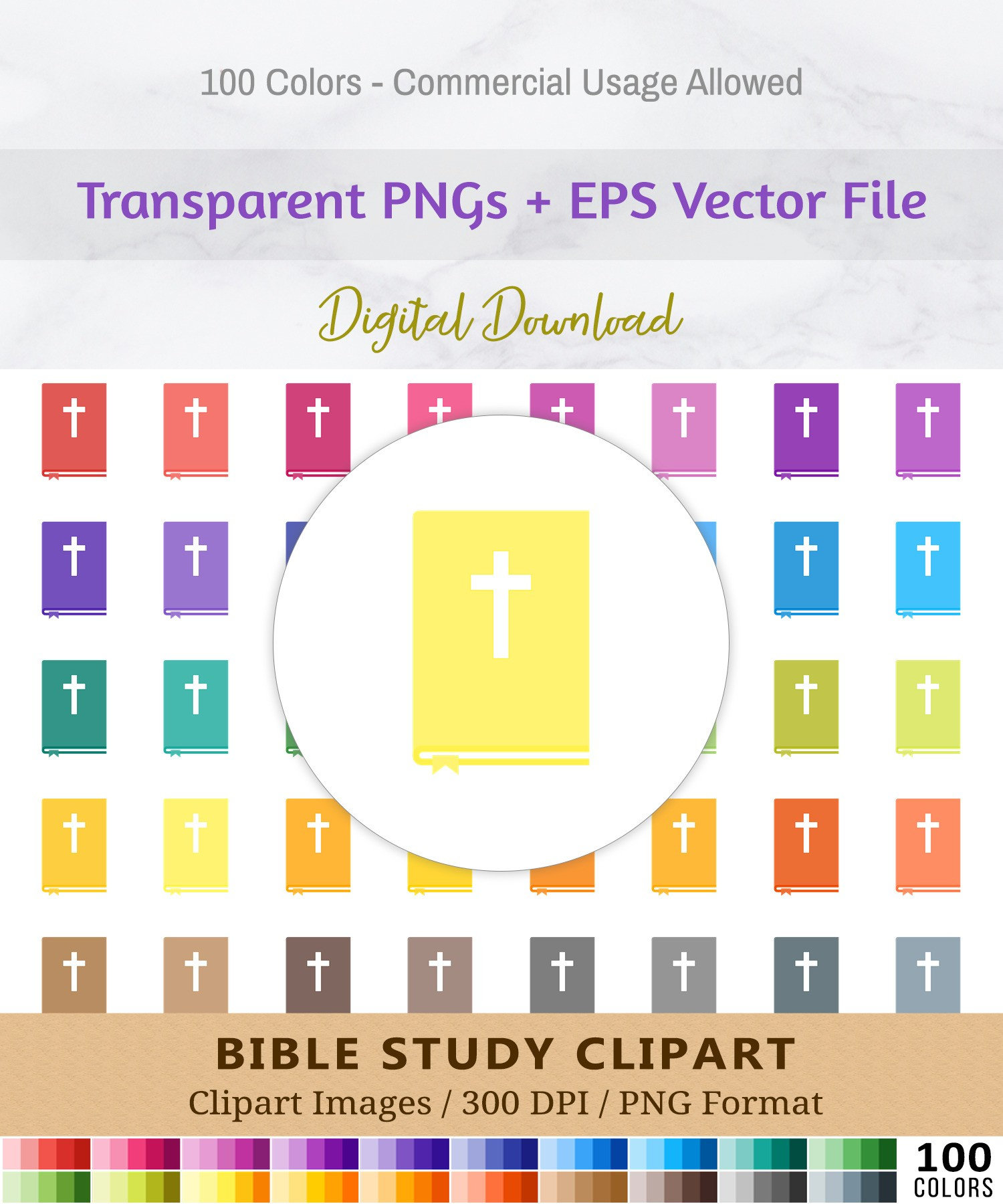 100 Bible Study Clipart, Religious Clip Art, Christian Church Planner ...