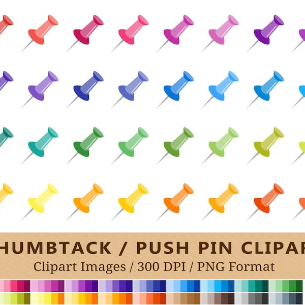 Thumb Tack Stickers - Etsy