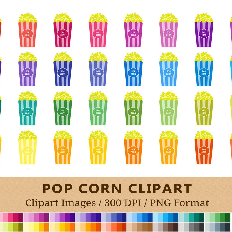 Rainbow Popcorn - Etsy