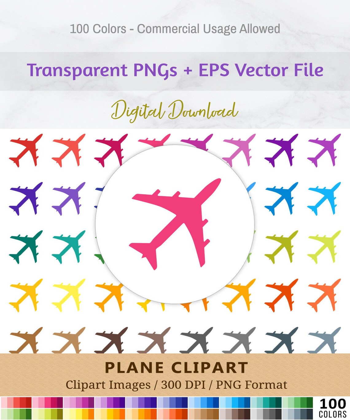 100 Airplane Clipart Clipart, Aeroplane Clip Art, Jet Flying, Rainbow ...