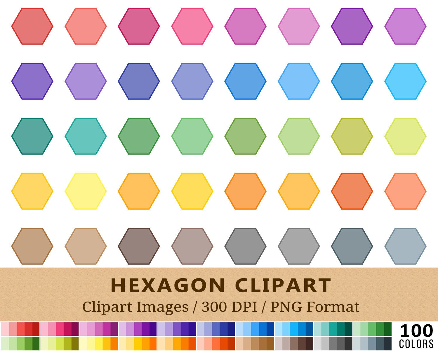 Hexagon Shape Clip Art