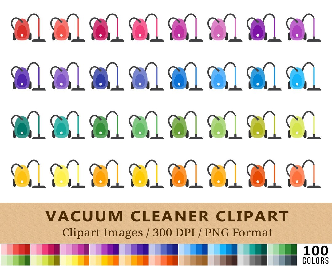 100 Vacuum Cleaner Clipart, House Cleaning Clip Art, Rainbow Cleaning ...