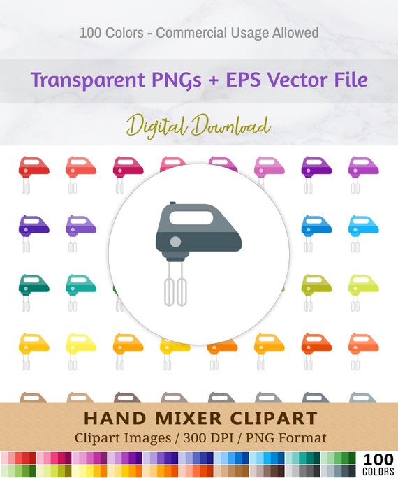 Electric Hand Mixer Clip Art