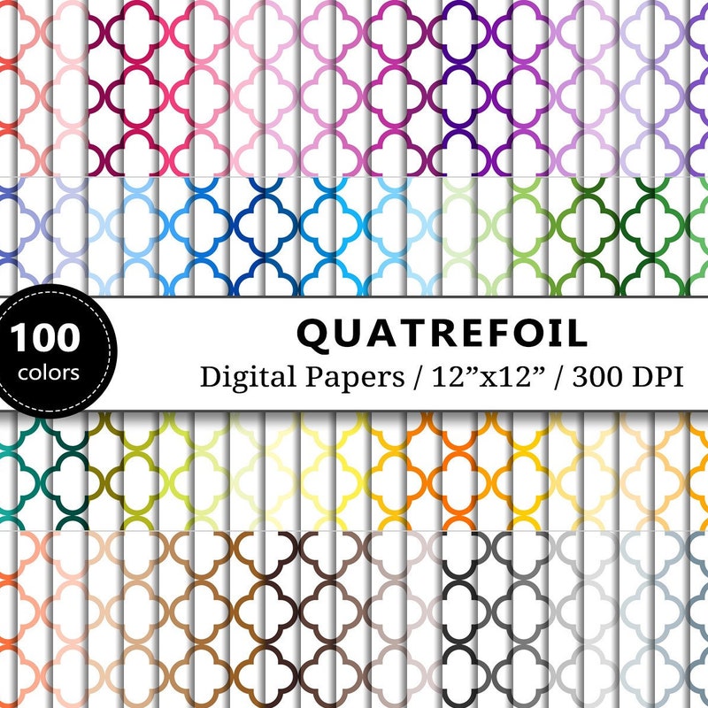 Quatrefoil Wallpaper - Etsy