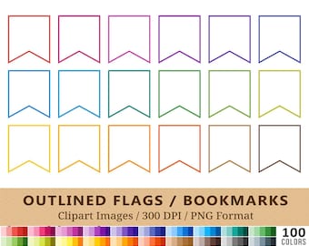50 Rainbow Ribbon Banner Clipart Banners Digital - Etsy