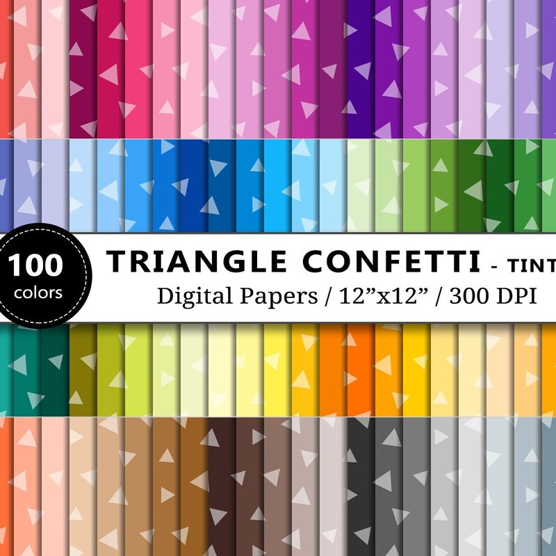 Triangle Confetti - Etsy