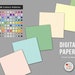 Diagonal Stripes Digital Paper Backgrounds, Lines Textures, 100 Rainbow ...
