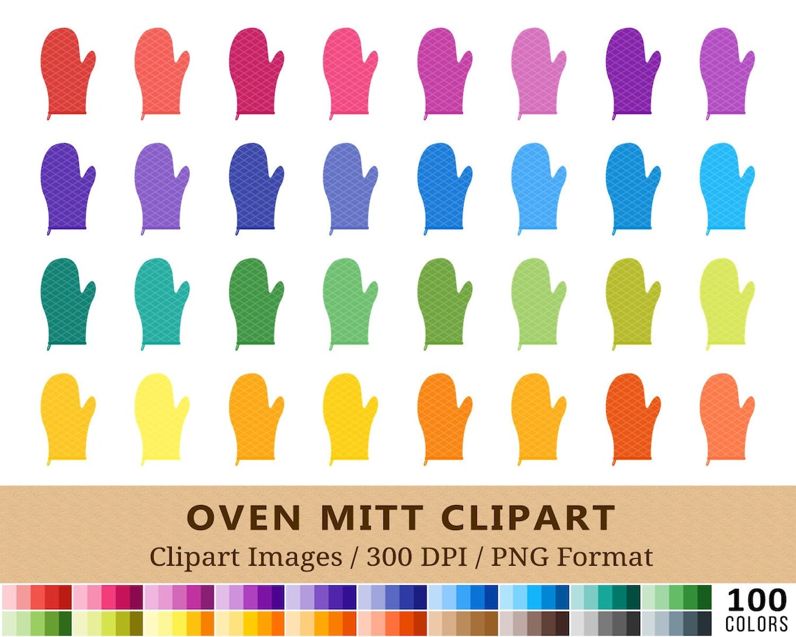 100 Oven Mitt Clipart, Glove Clip Art, Food Cooking, Kitchen, Chef ...