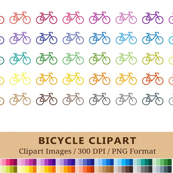 Bicycles Clip Art - Etsy