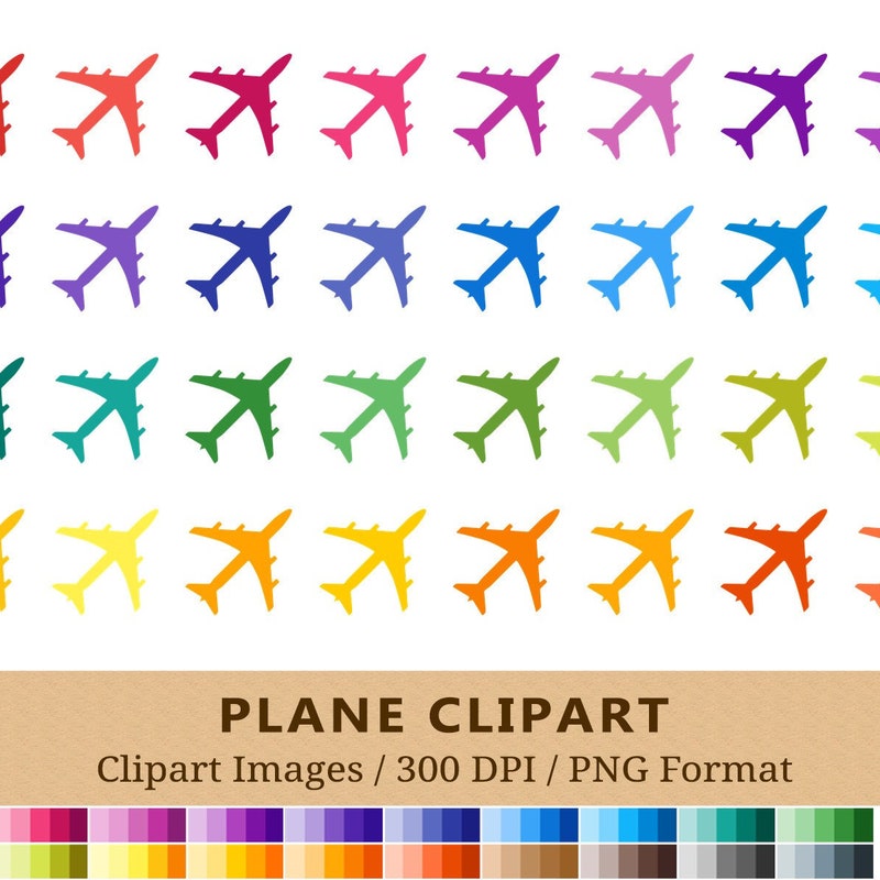 Airplane Clip Art - Etsy