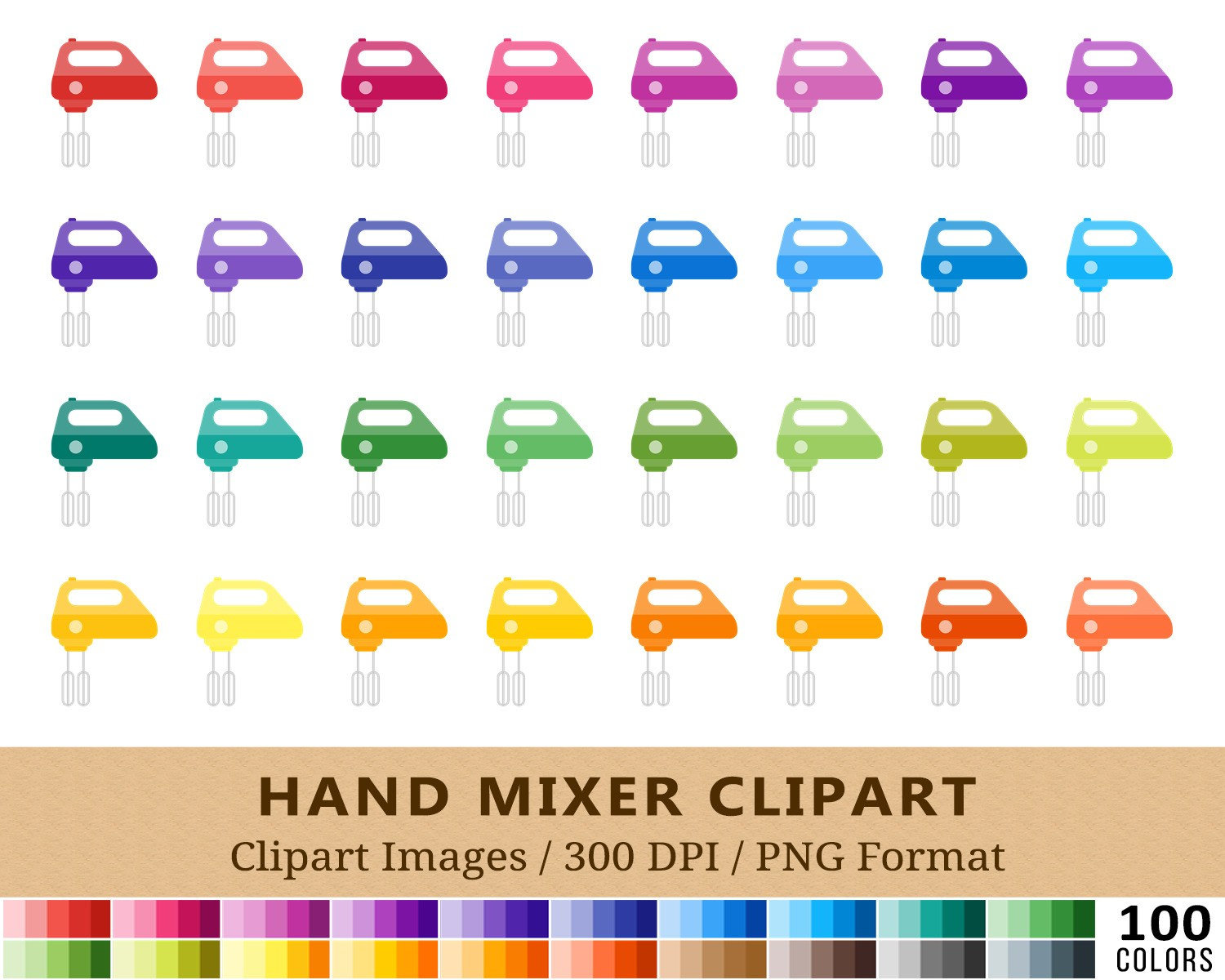 Electric Hand Mixer Clip Art
