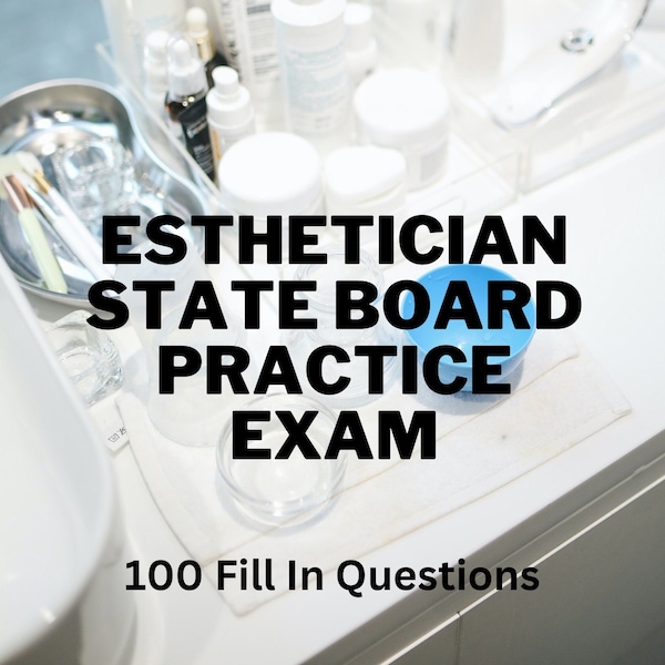 Esthetician Student Worksheets - Etsy Canada
