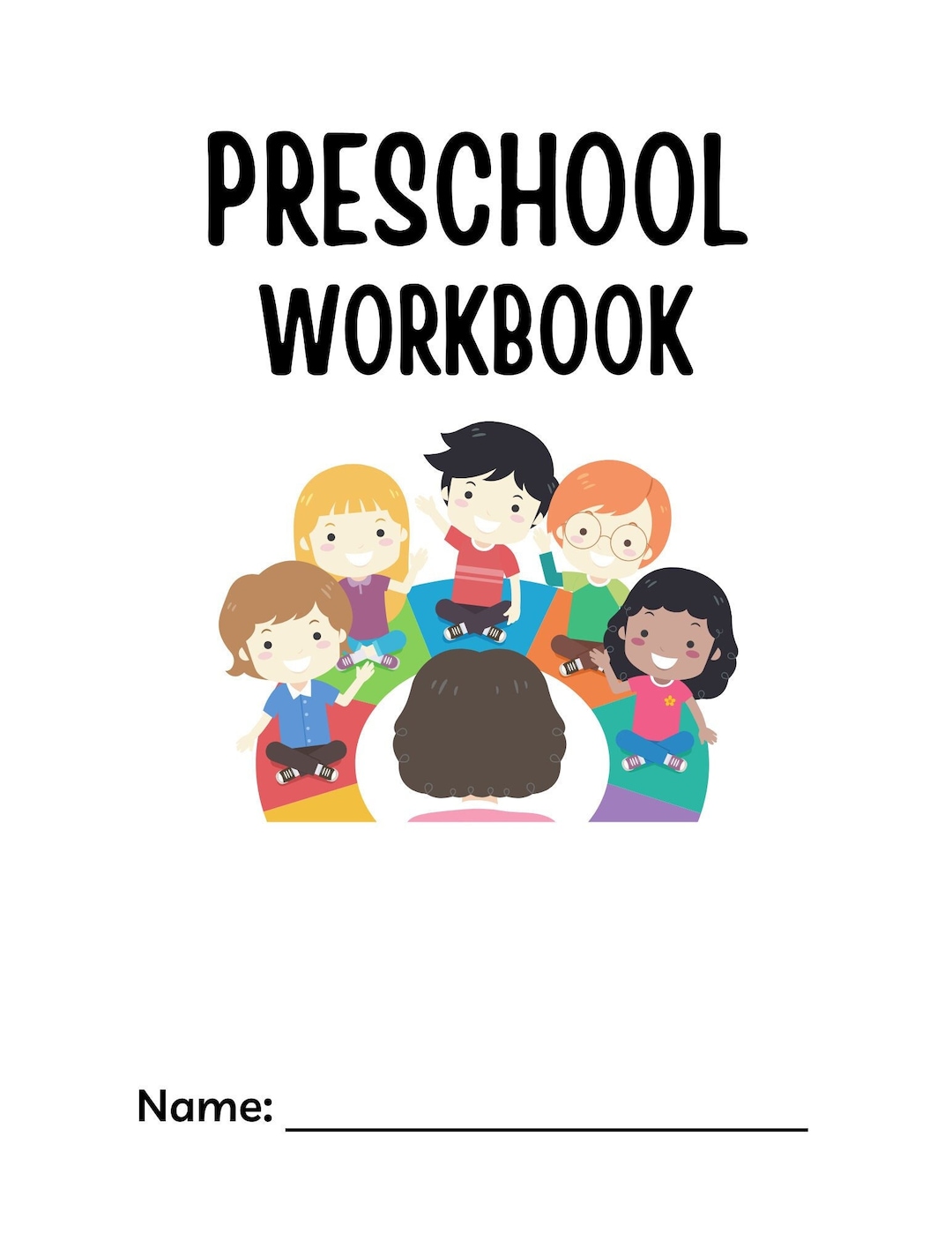 Preschool Learning Workbook 18 Pages - Etsy