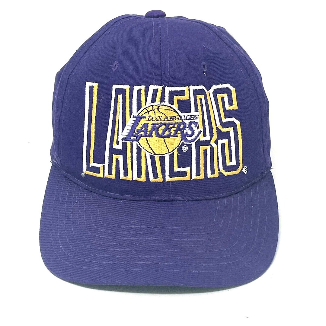 Vintage AJD 90s Los Angeles Lakers NBA Lee Sports Snapback Hat Cap ...