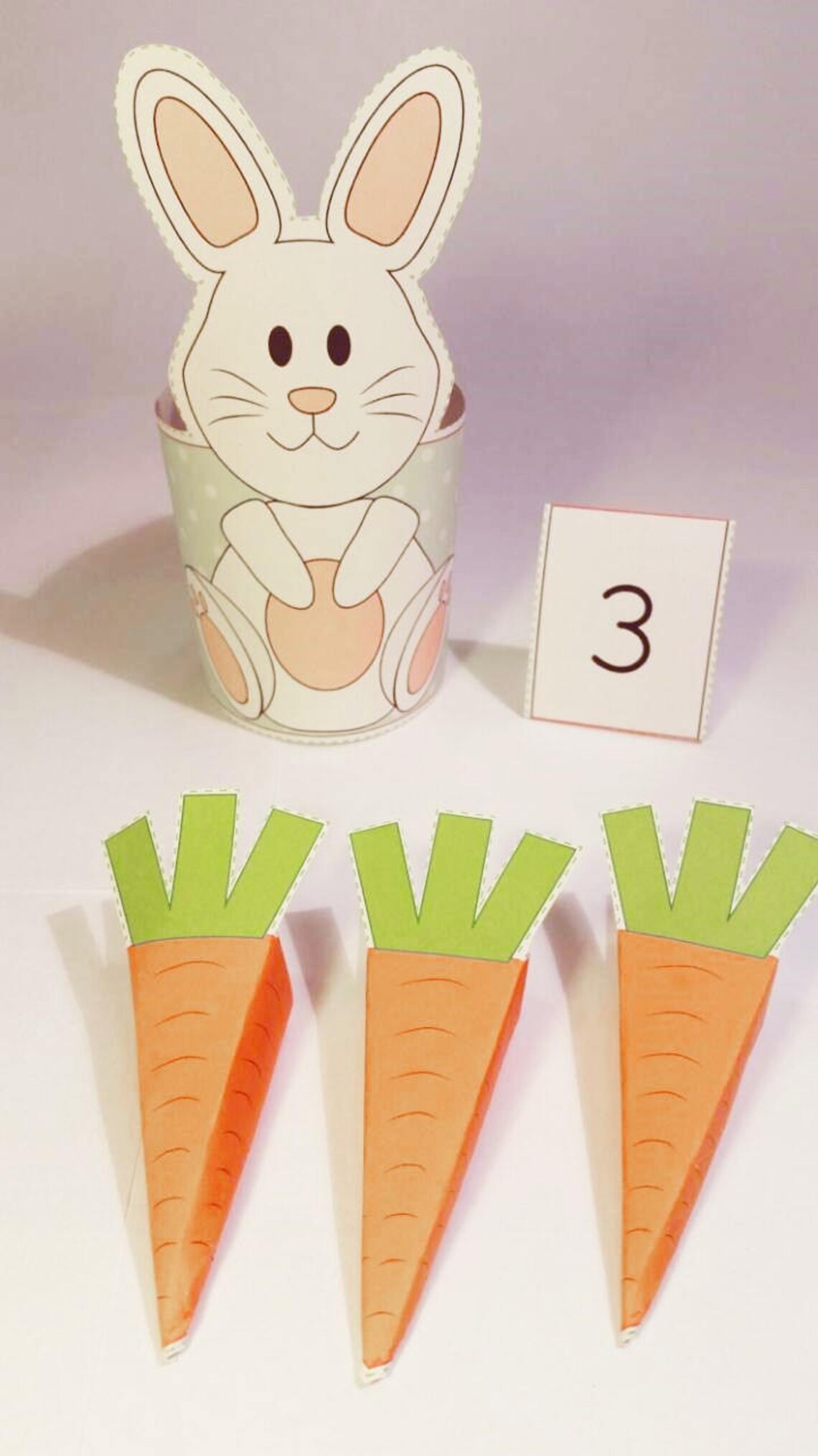 Counting Carrots/ Easter Activity for Kids A Fun Way to Teach - Etsy UK