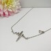 ECG electrocardiogram Heartbeat Stainless Steel Necklace - Etsy