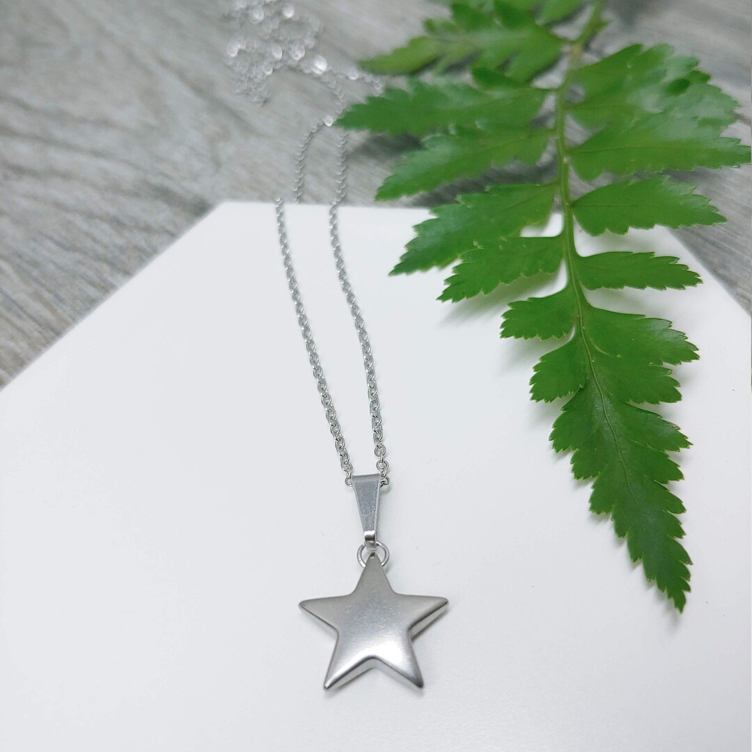 Star Necklace, Star Pendant, Star Jewelry, Celestial Necklace, Night ...
