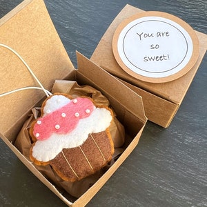 Felt Cupcake Miniature, Funny Pocket Gift, Keepsake Matchbox Gift - Etsy