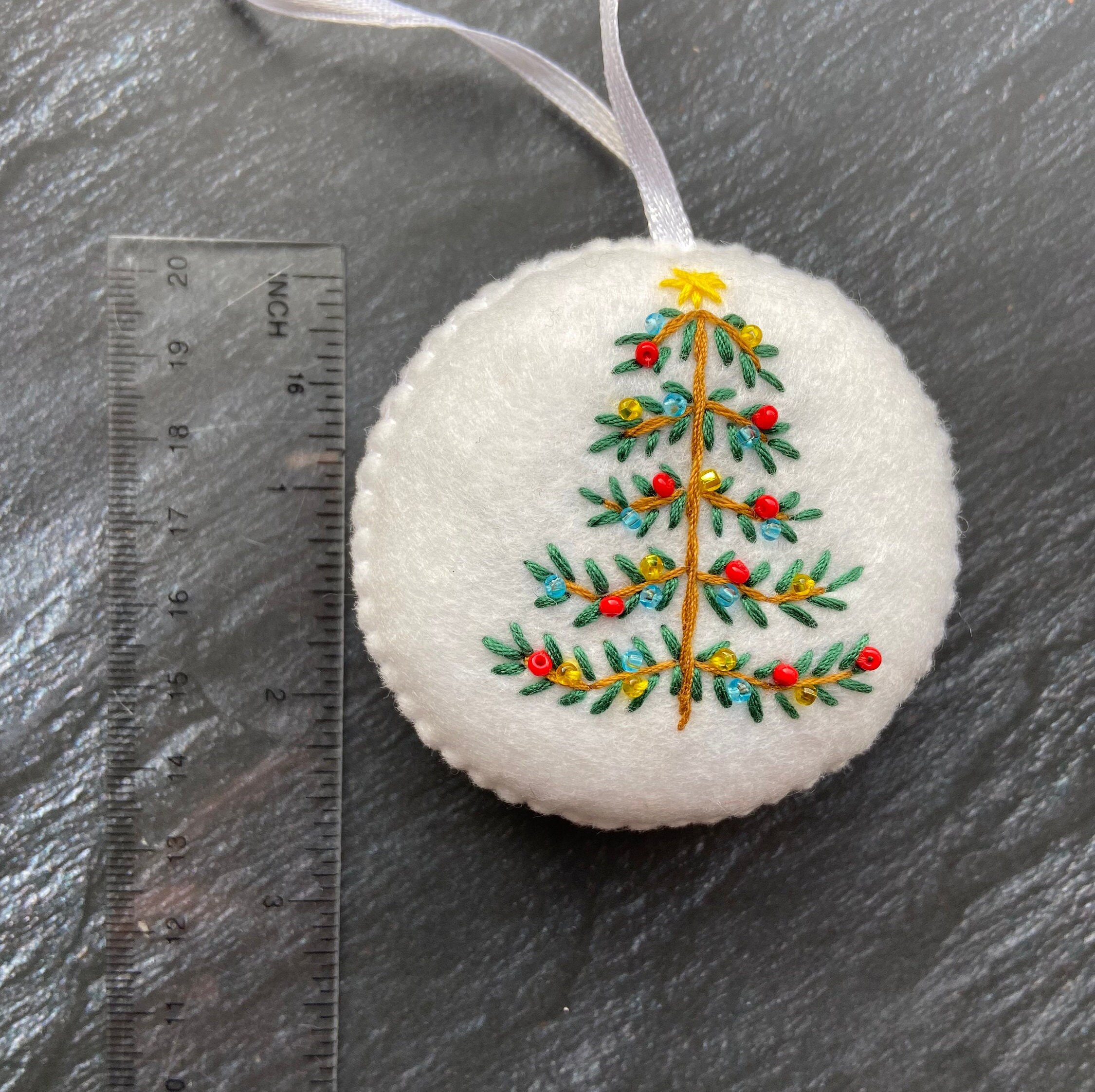 Set of 3, Christmas Ornaments, Felt Christmas Decorations, Christmas ...