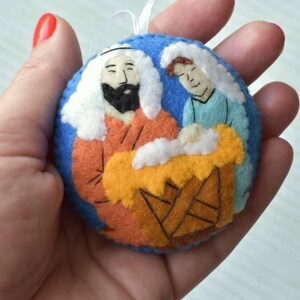Felt Holy Family Felt Nativity Baby Jesus Mary Joseph - Etsy