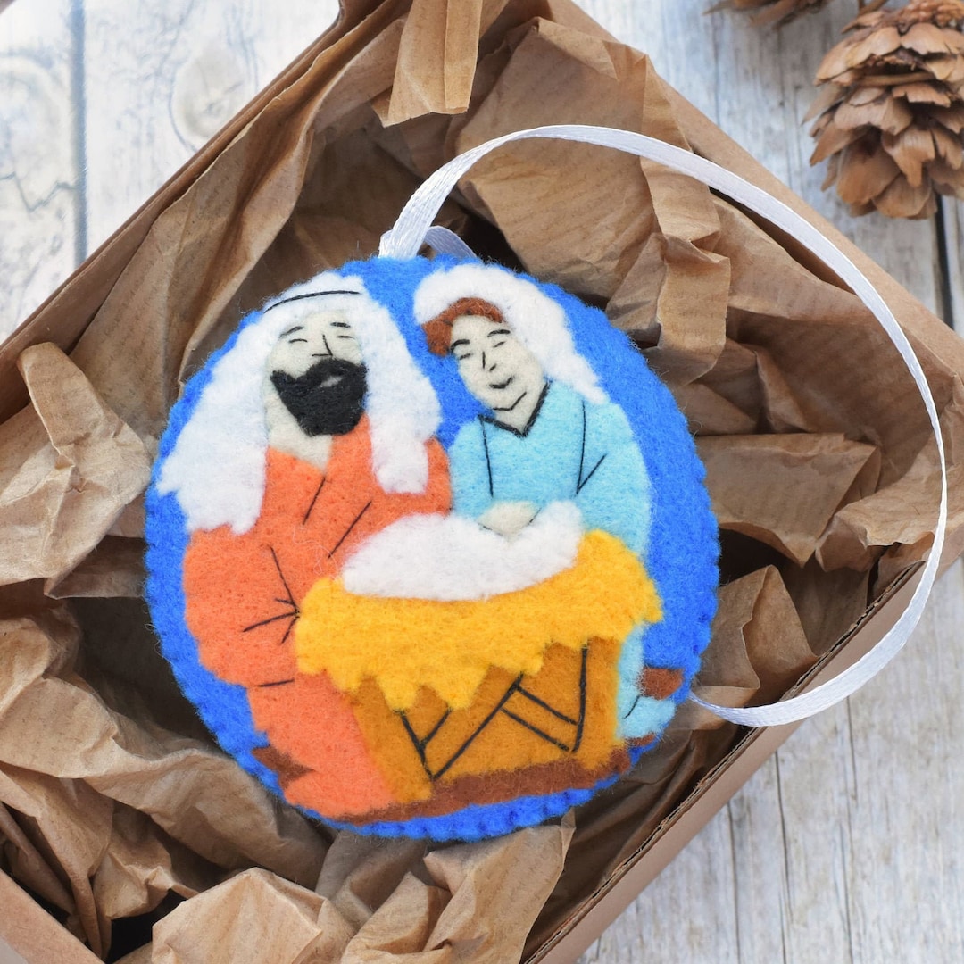 Felt Holy Family Felt Nativity Baby Jesus Mary Joseph - Etsy