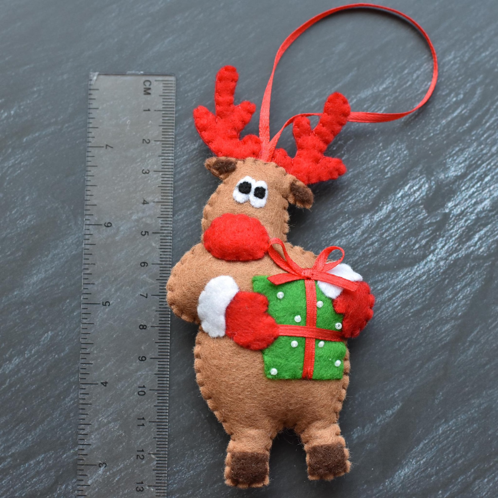 Felt Reindeer Ornament Christmas Decoration Christmas Tree | Etsy