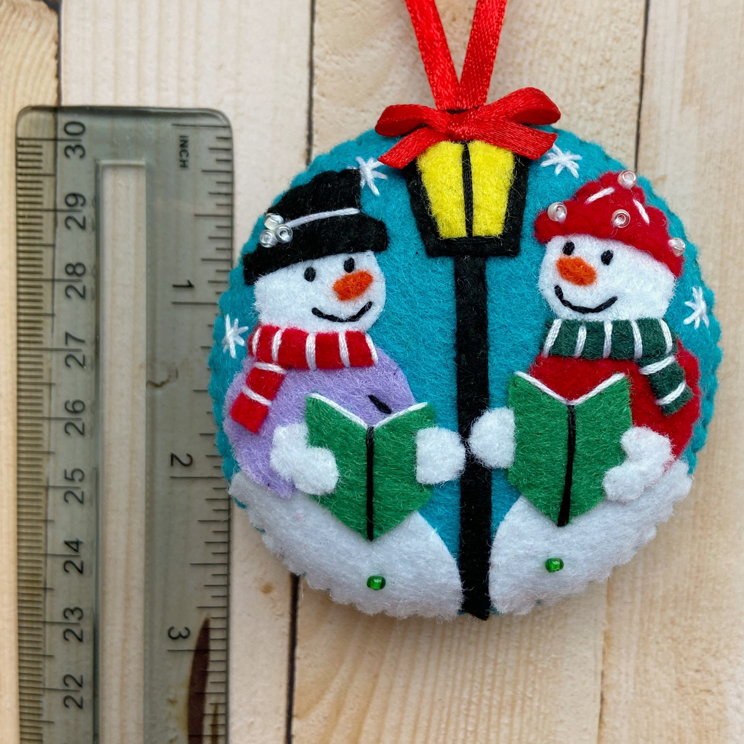 Christmas Decorations Felt Snowman Ornament Snowman Decor - Etsy