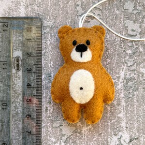 Funny Pocket Gift, Felt Bear Miniature, Gift for Girlfriend, Gift for ...