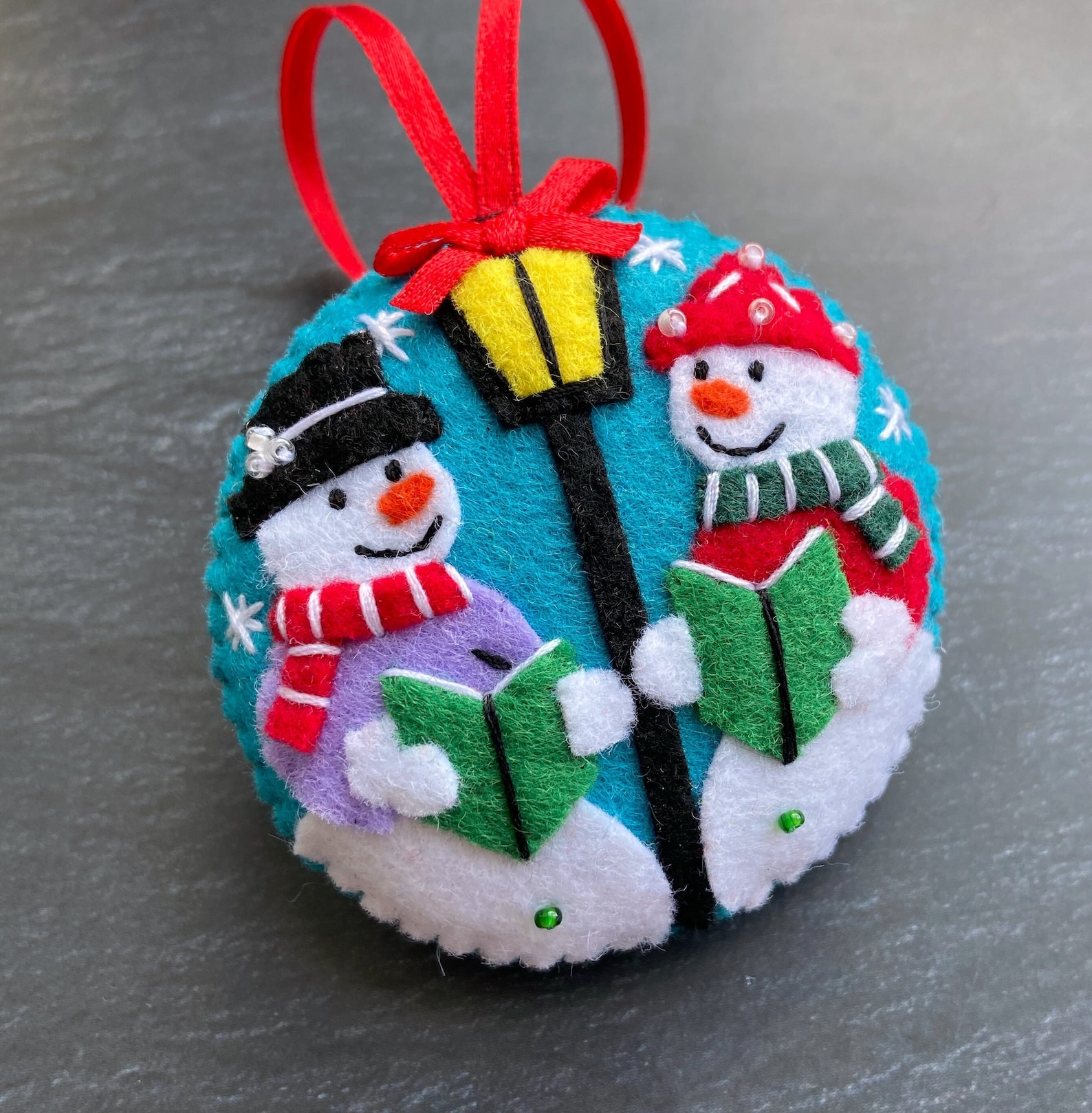 Christmas Decorations Felt Snowman Ornament Snowman Decor - Etsy