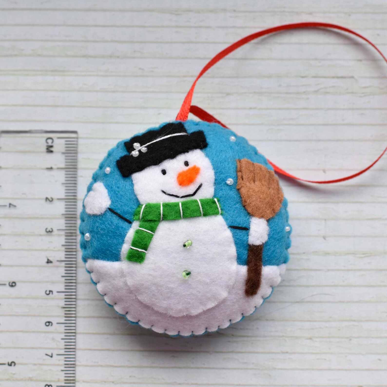 Christmas Decorations Snowman Ornament Christmas Felt | Etsy