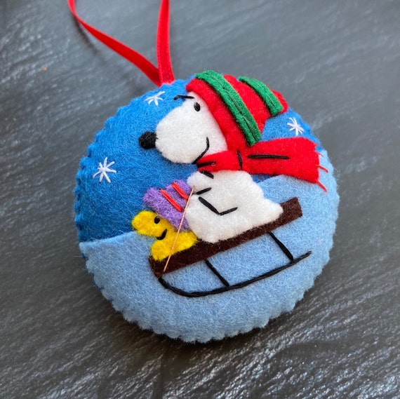 Felt Christmas Decoration Snoopy Christmas Snoopy Christmas - Etsy
