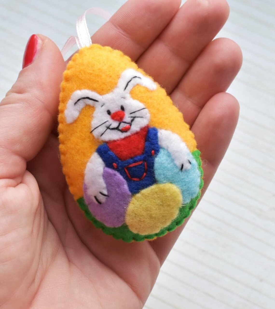 Easter Bunny Easter Decoration Felt Easter Ornament Easter - Etsy