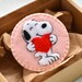 Broche de fieltro Snoopy, Broche de fieltro, Broche de Snoopy, Snoopy ...