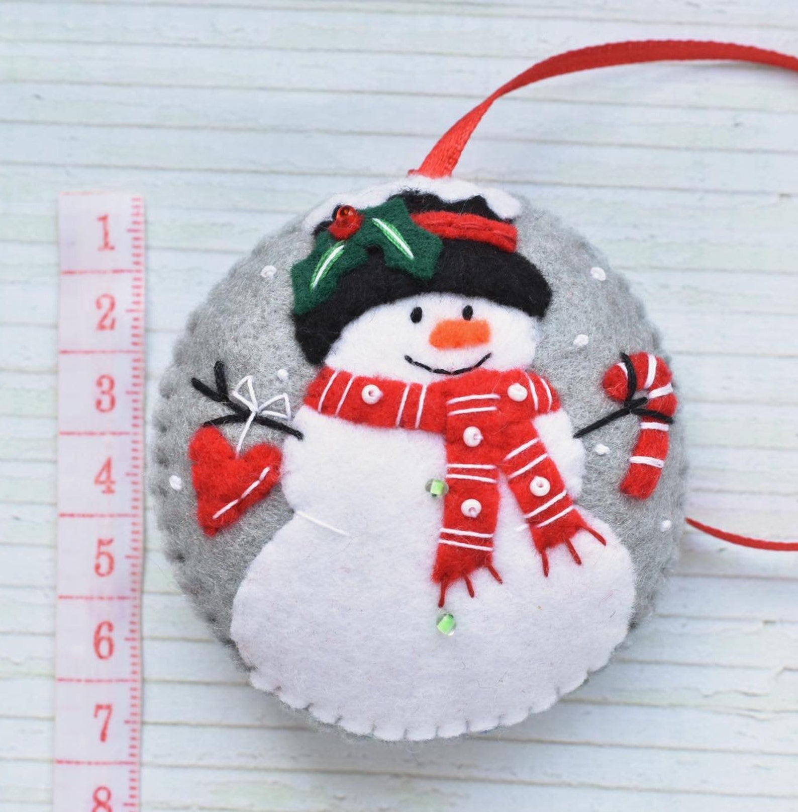 Felt Snowman Snowman Decoration Snowman Christmas Ornament | Etsy