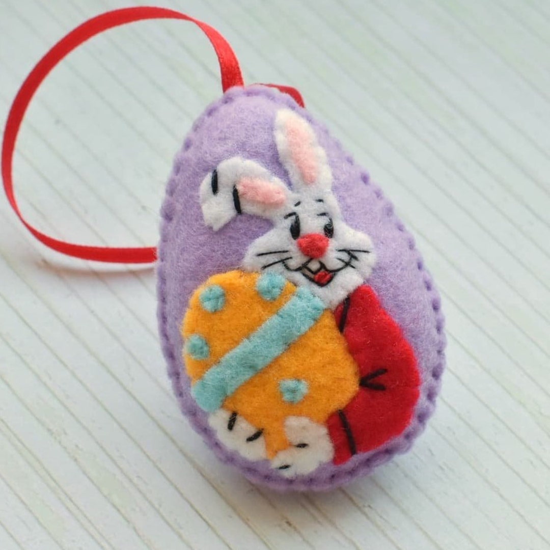 Felt Easter Bunny, Easter Decorations, Easter Egg, Easter Ornament ...
