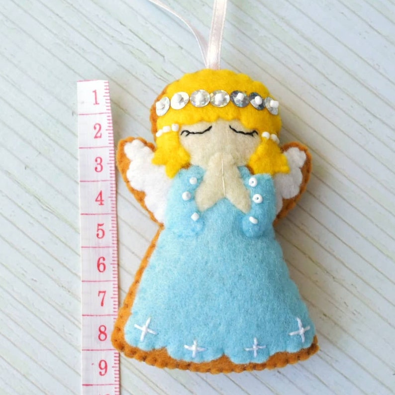 Felt Christmas Ornament Angel Felt Angel Gingerbread Angel Christmas ...