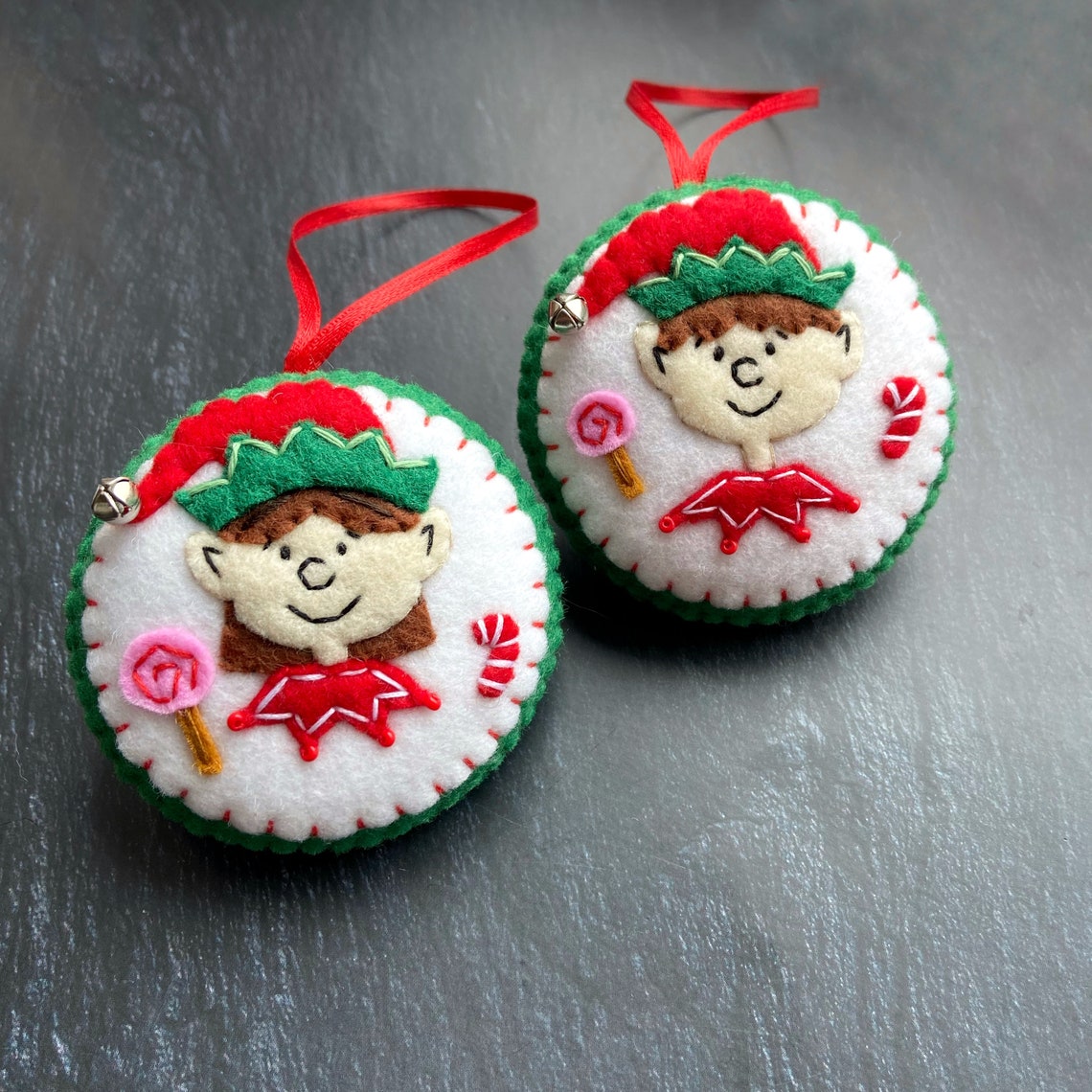 Personalised Christmas Elf Christmas Decorations Christmas - Etsy