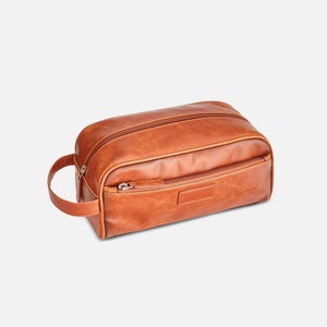 PDF & DXF Leather Toiletry Bag Pattern: Dopp Kit Template for Laser ...