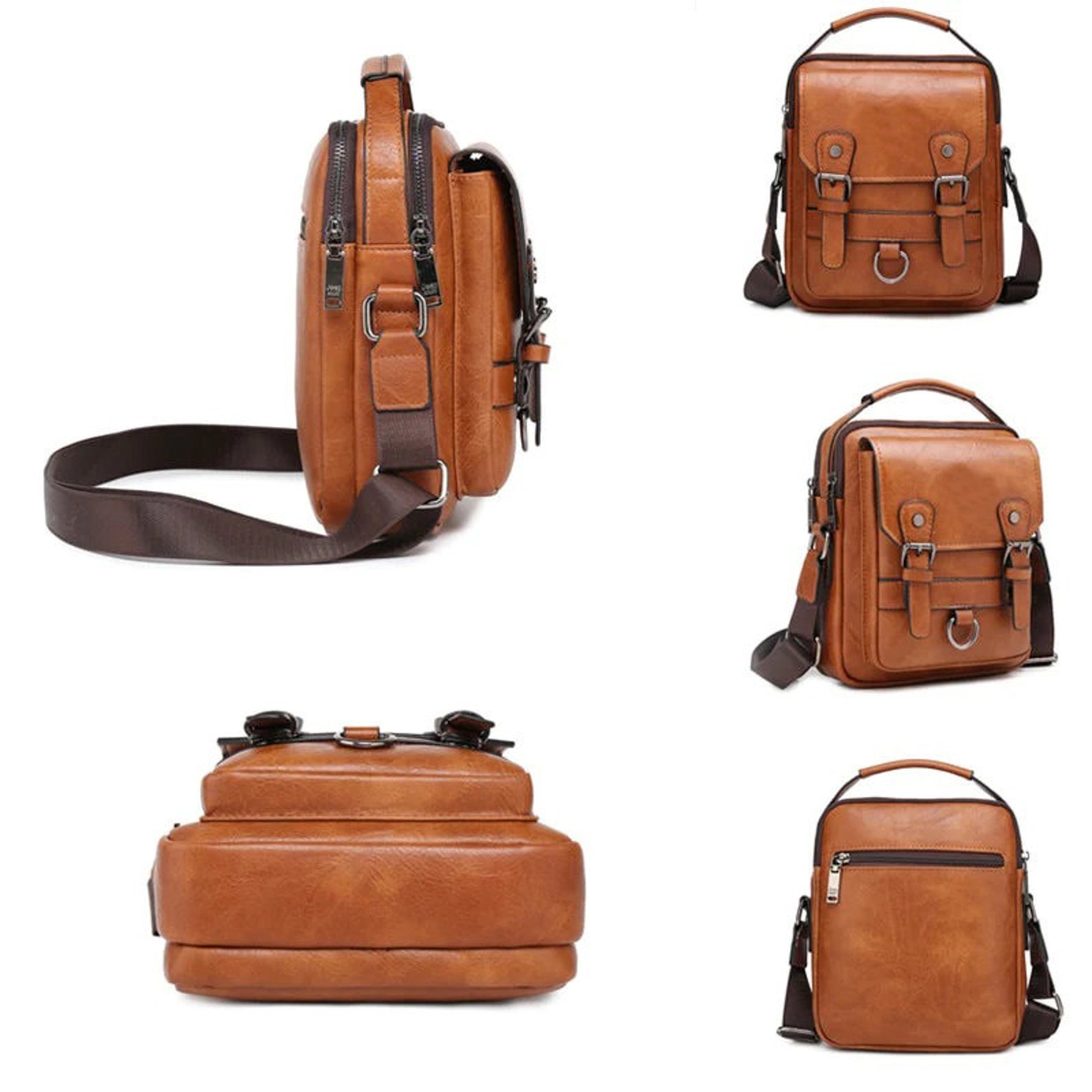 Crossbody Bag Template: Leather Messenger Bag Pattern (PDF & DXF) - Etsy