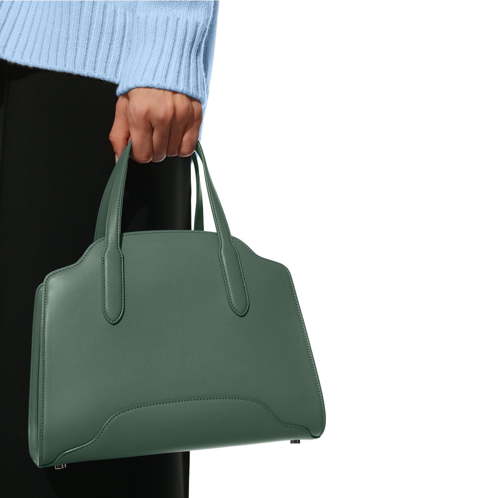 Tote Bag PDF Pattern: Leather Shoulder Bag Template (DXF Available ...