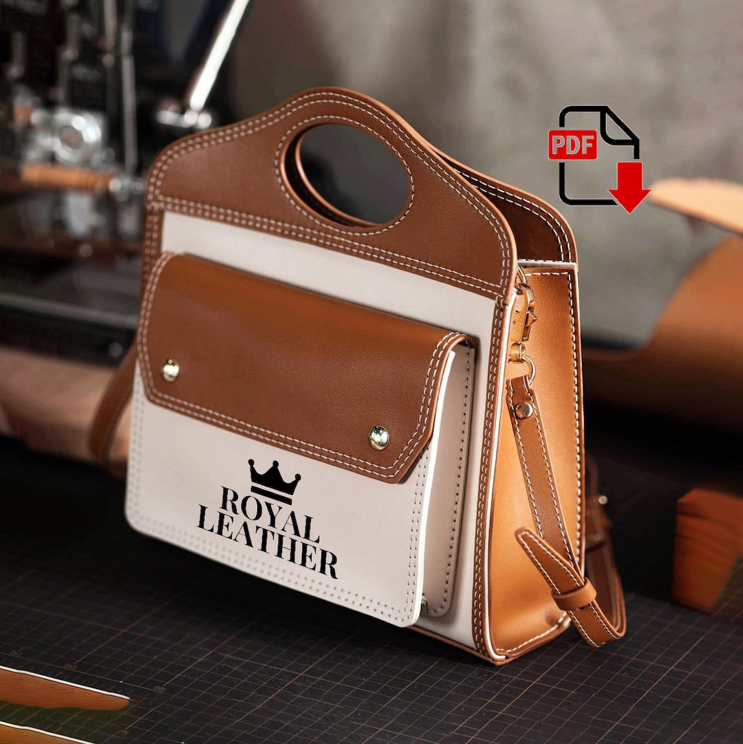 Leather Tote Bag PDF Pattern: Women's Handbag Template (a4/a1/letter ...