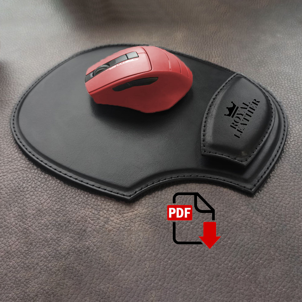 PDF Pattern Mouse Pad Template DIY Leathercraft - Etsy