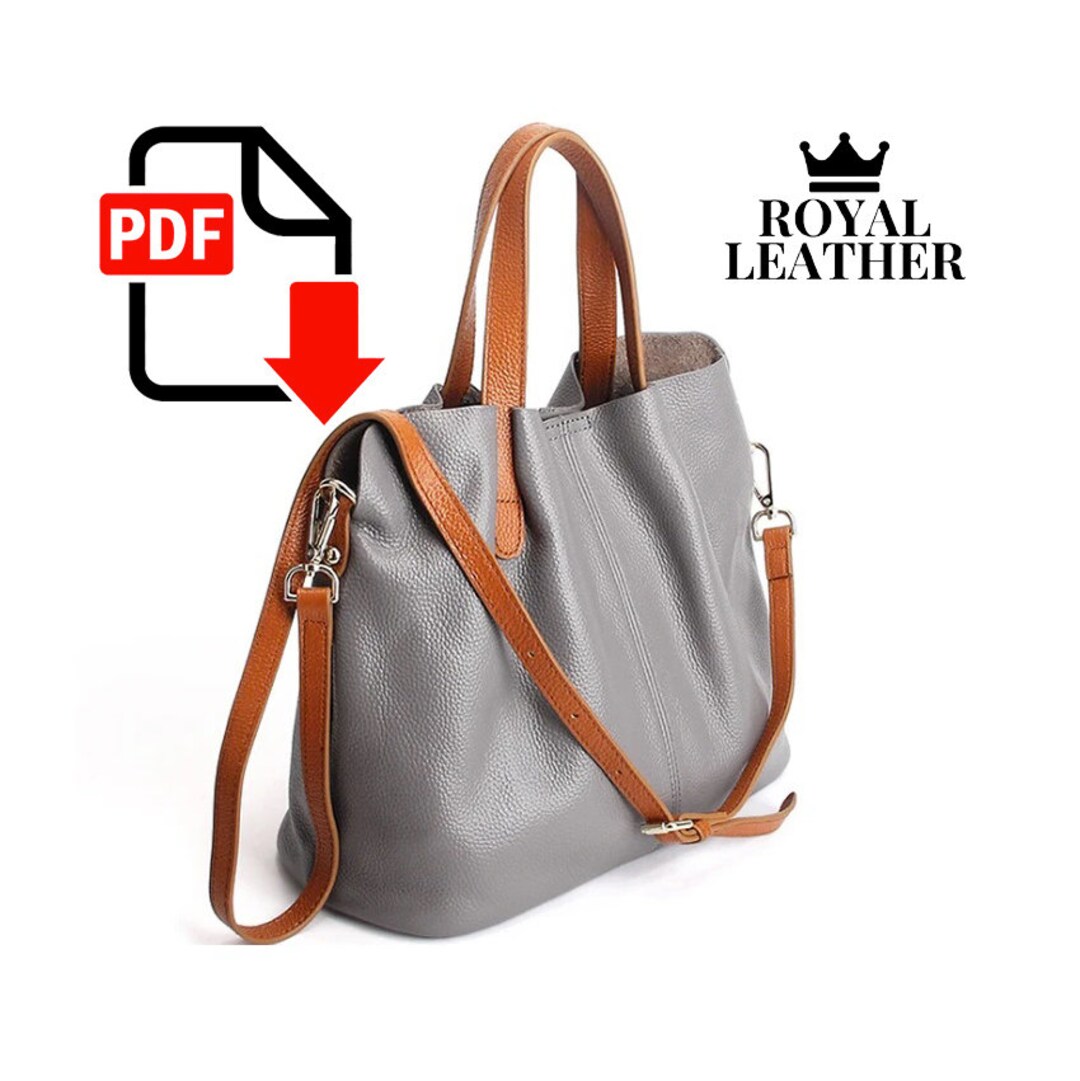 PDF Pattern Tote Top Handle Handbag Template Shoulder Bag Template ...