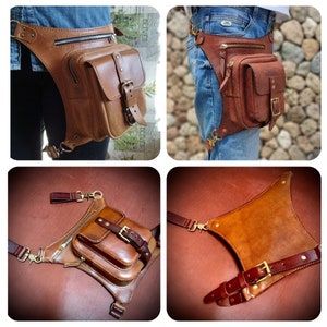 Leather Pouch Belt Bag Pattern: PDF & DXF Template - Etsy