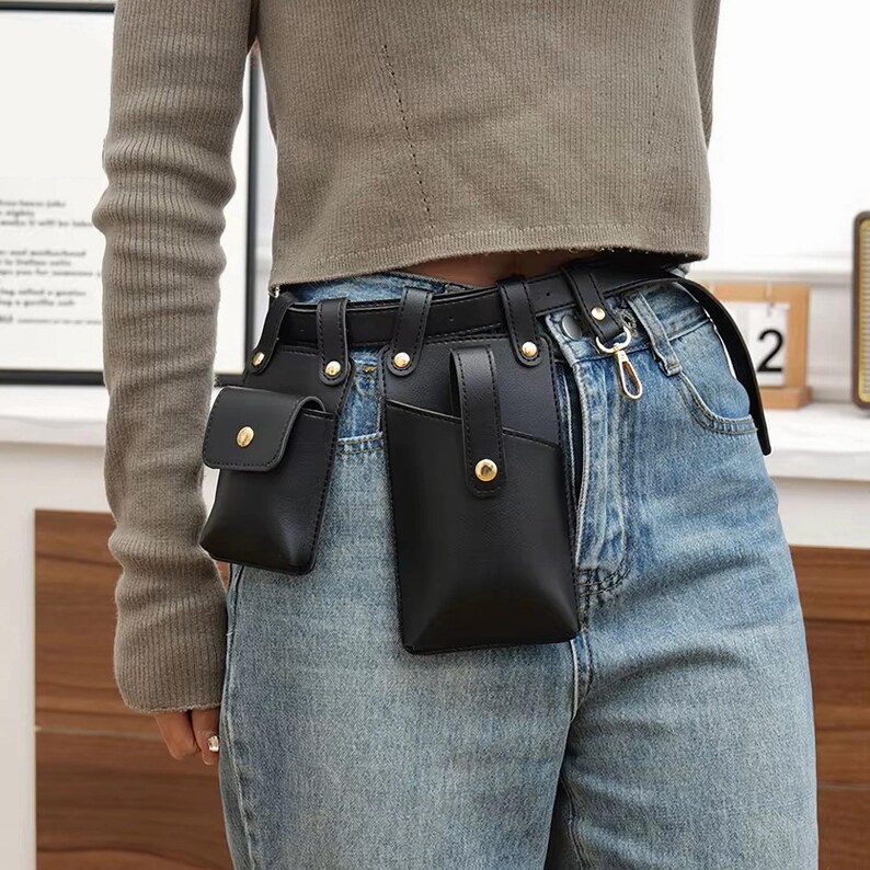 Leather Belt Bag Pattern: DIY Hip Bag Template (PDF & DXF) - Etsy