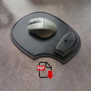 PDF Pattern Mouse Pad Template DIY Leathercraft - Etsy