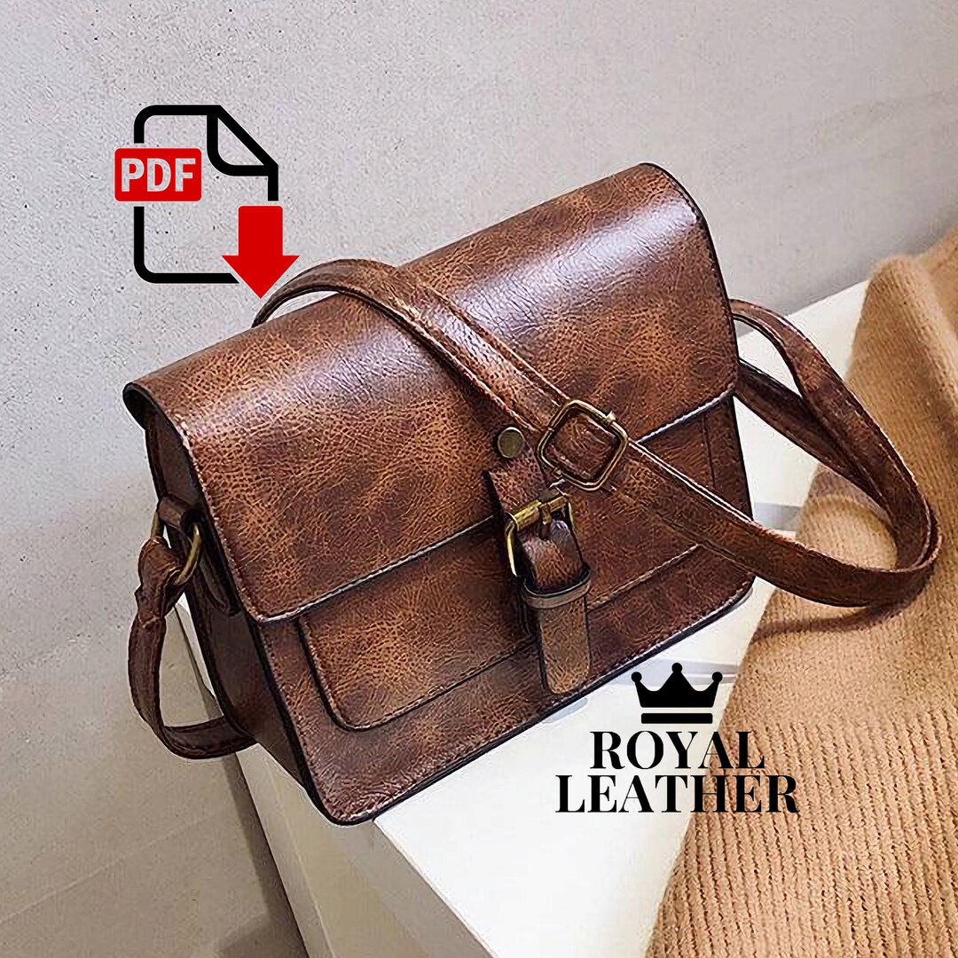 Flap Bag PDF Pattern: Leather Crossbody Bag Template (DXF) - Etsy